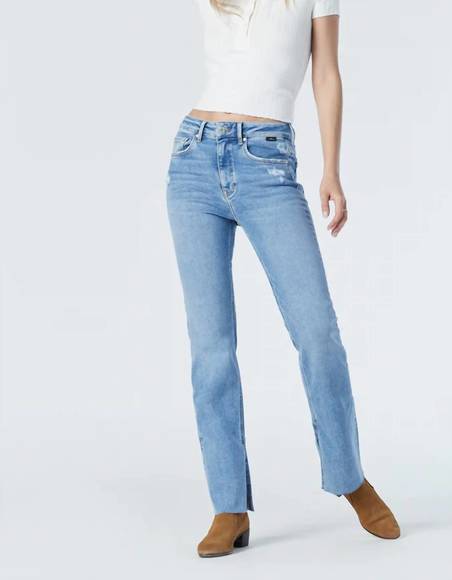 Mavi | Jeans | New Mavi Maria Slit Hem Flare Jeans In Mid Shaded Denim ...